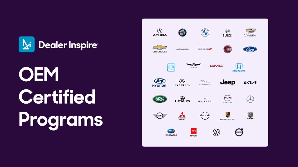Dealer Inspire OEM Certified Programs | Cars Commerce