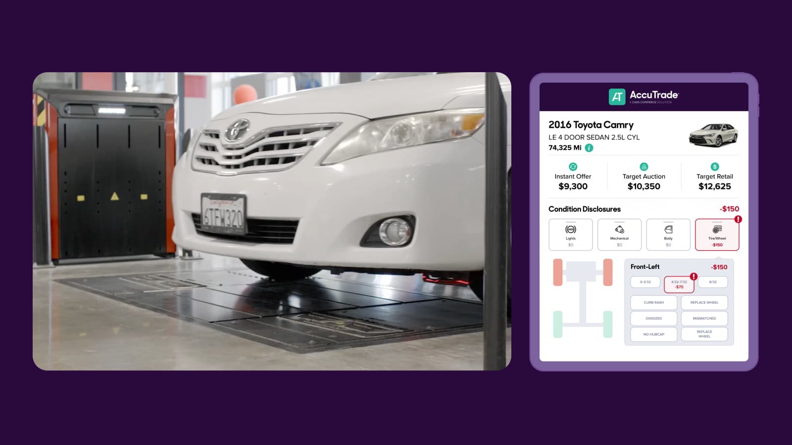 AccuTrade + Hunter Quick Check Drive Integration